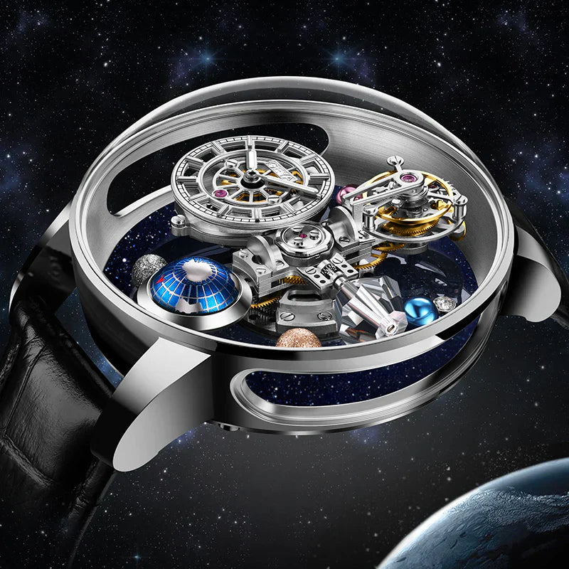 Geya's Stellar Navigator Tourbillon Automatic Watch Featured in 2A Mag